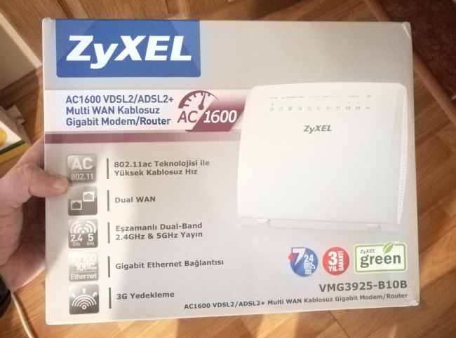 Zyxel VMG3925-B10B incelemesi